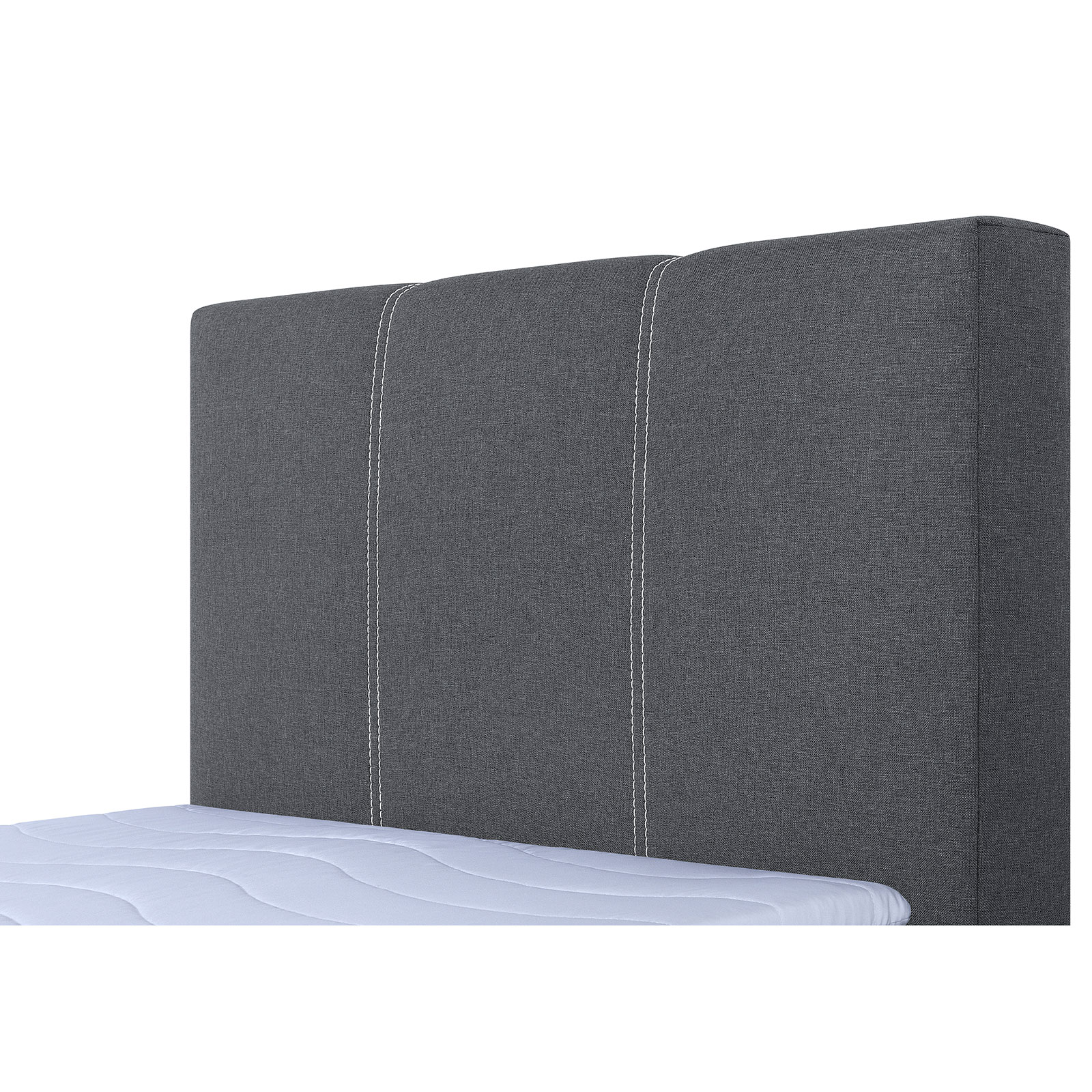 Boxspringbett - silver - H3 - Bonell-Federkern - 90x200 cm | Online bei ...