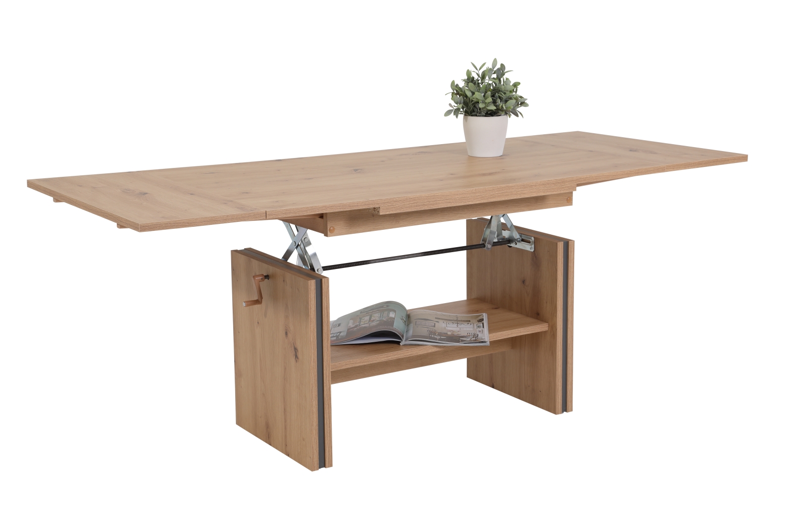 Elegantes Roller Couchtisch Ausziehbar Bild