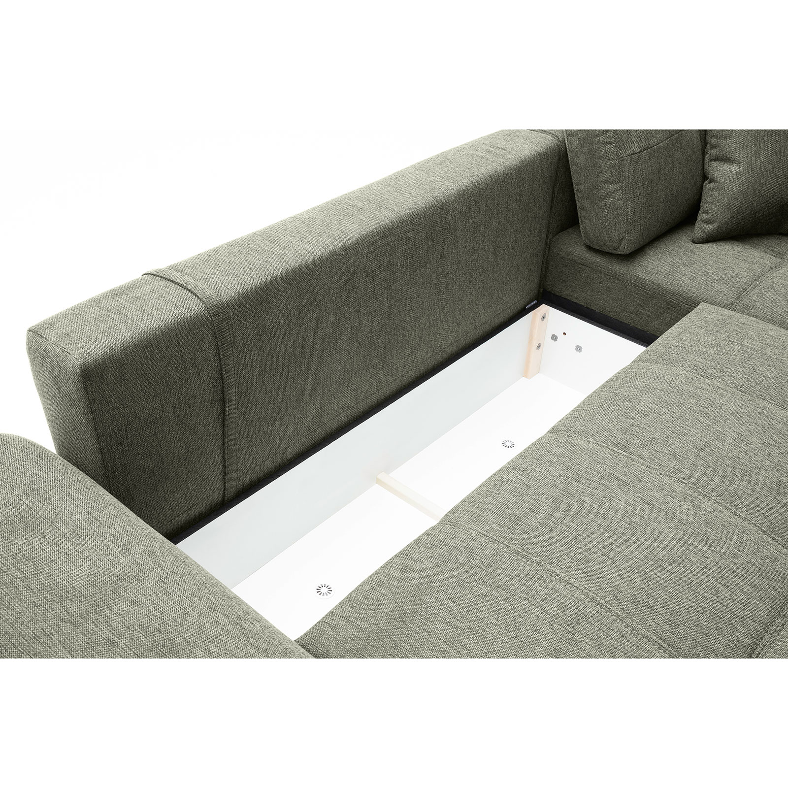 Ecksofa - green - Boxspringaufbau - Dauerschläfer | Online bei ROLLER ...