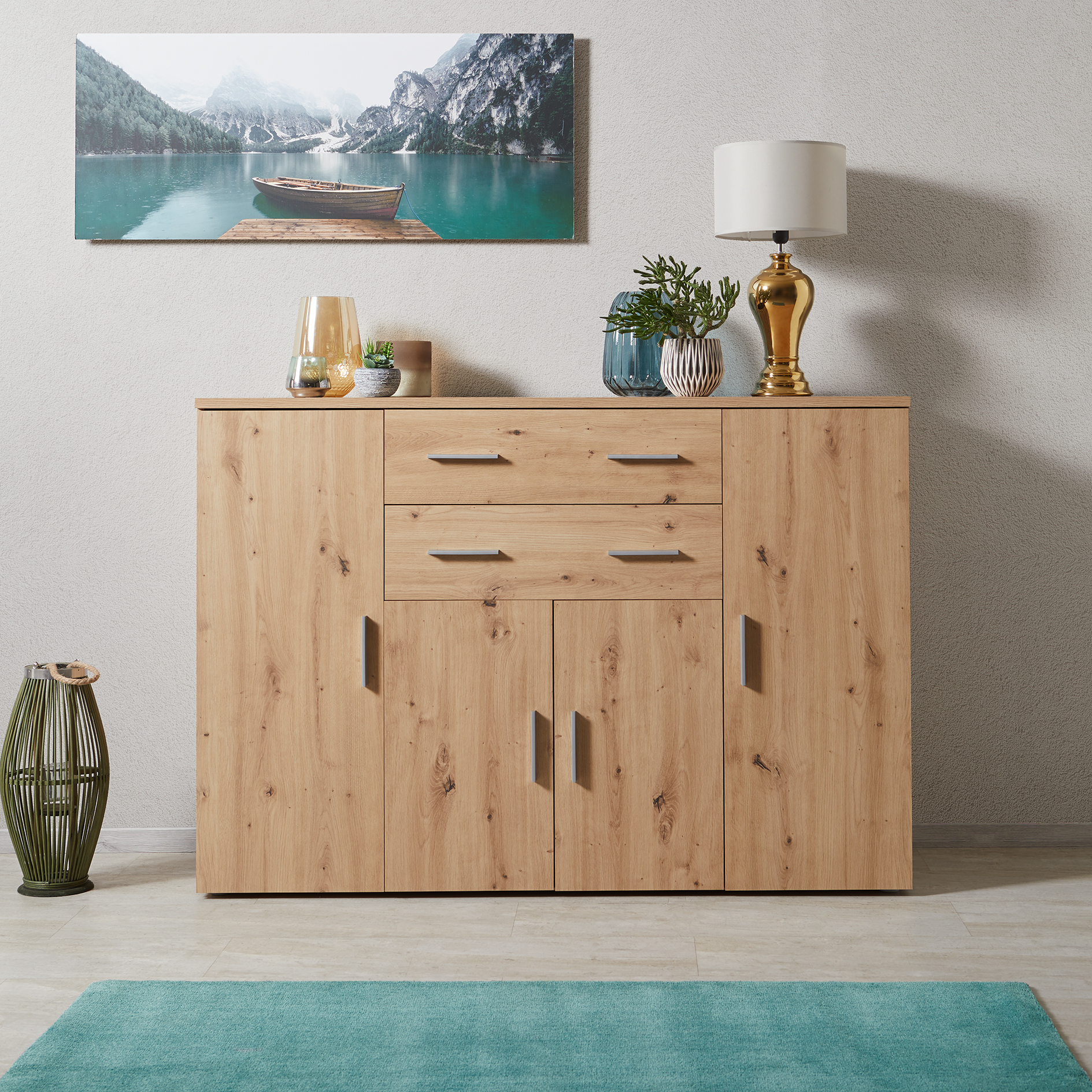 Kommode - Artisan Eiche - mit Übertiefe - 152 cm | Online bei ROLLER kaufen