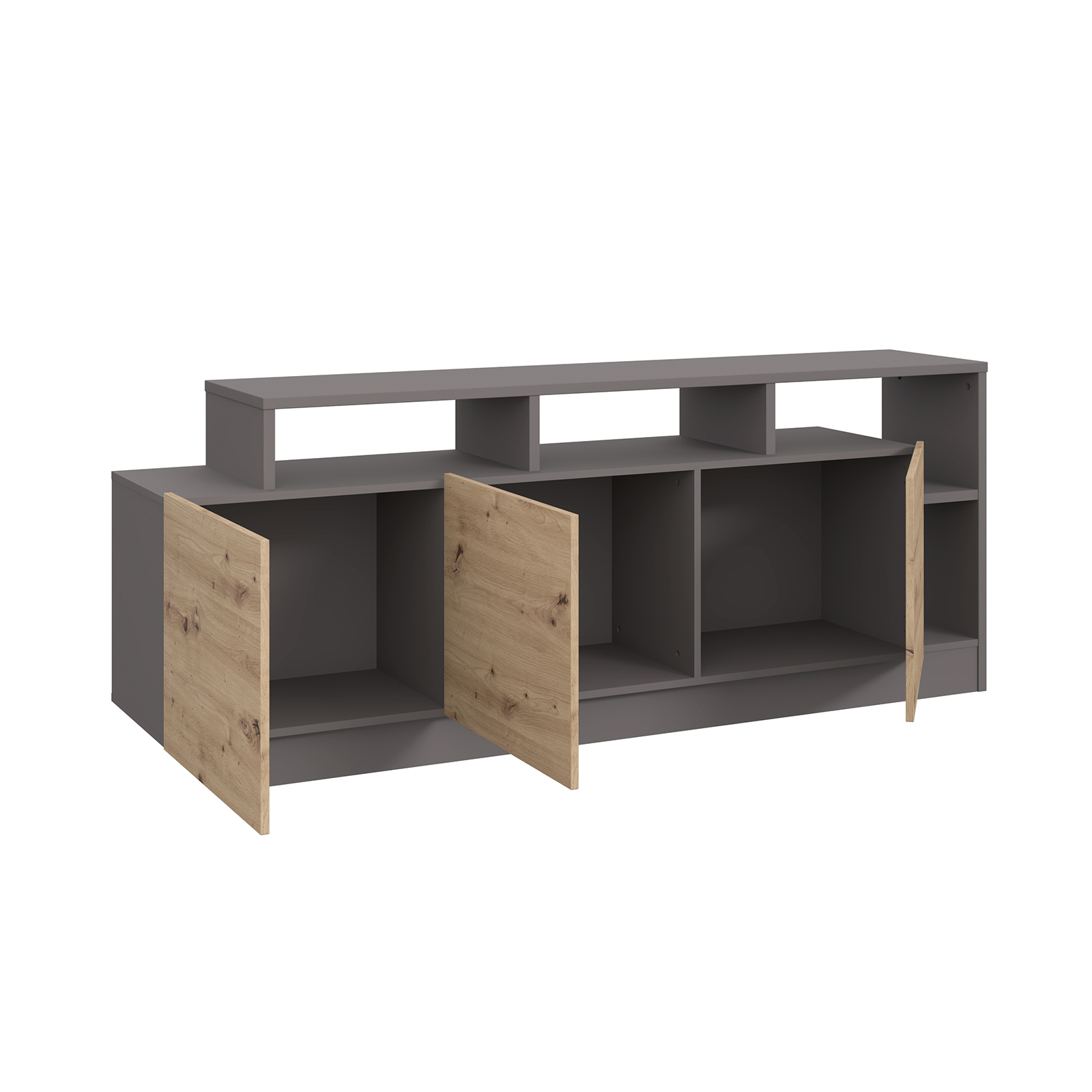 Lowboard - grau-Artisan Eiche - 185 cm breit | Online bei ROLLER kaufen