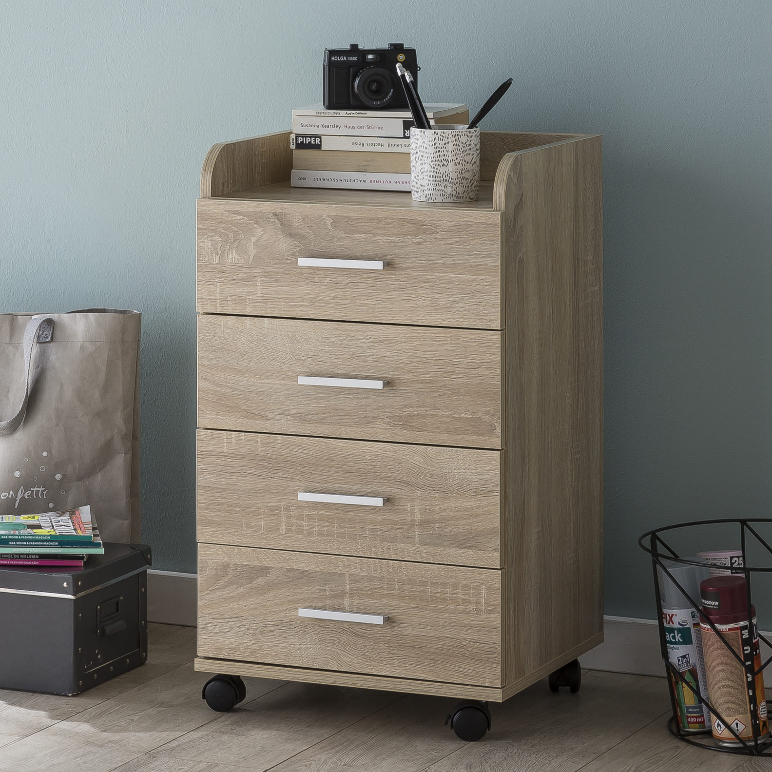 Rollcontainer - Sonoma Eiche - 33 cm breit | Online bei ROLLER kaufen