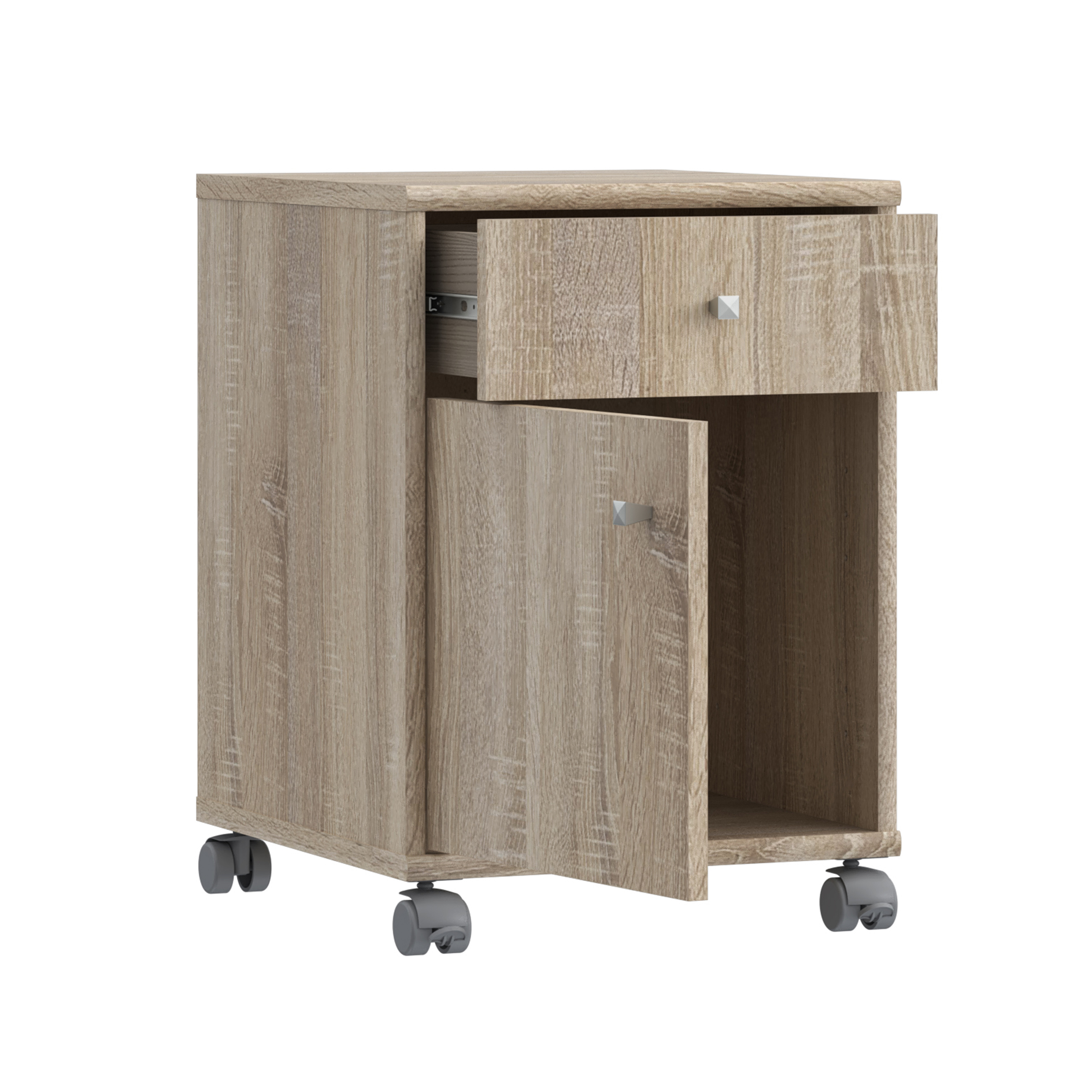 Rollcontainer - Sonoma Eiche - mit Tür | Online bei ROLLER kaufen