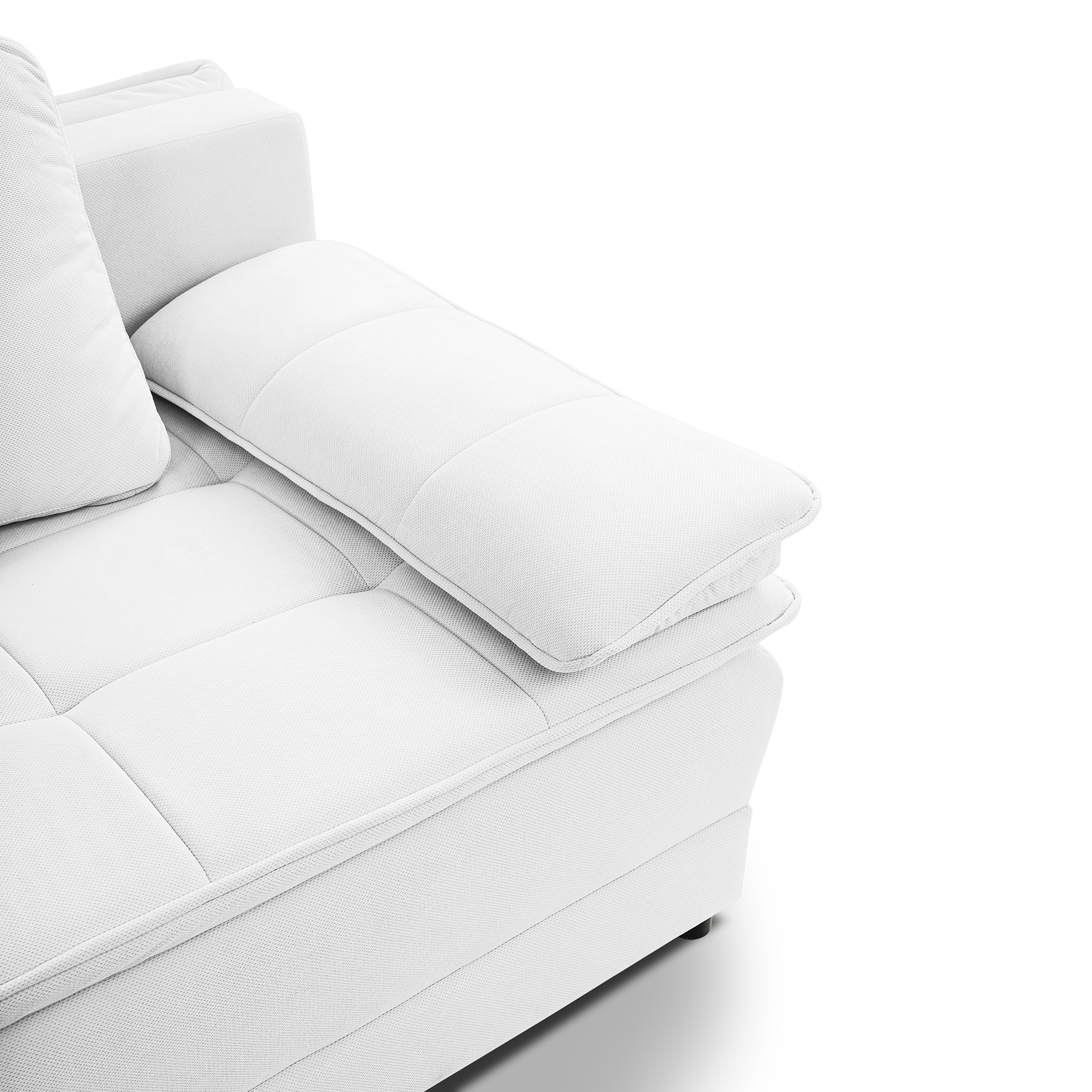 Schlafsofa - weiß - Velvet - Liegefunktion und Staukasten | Online bei ...