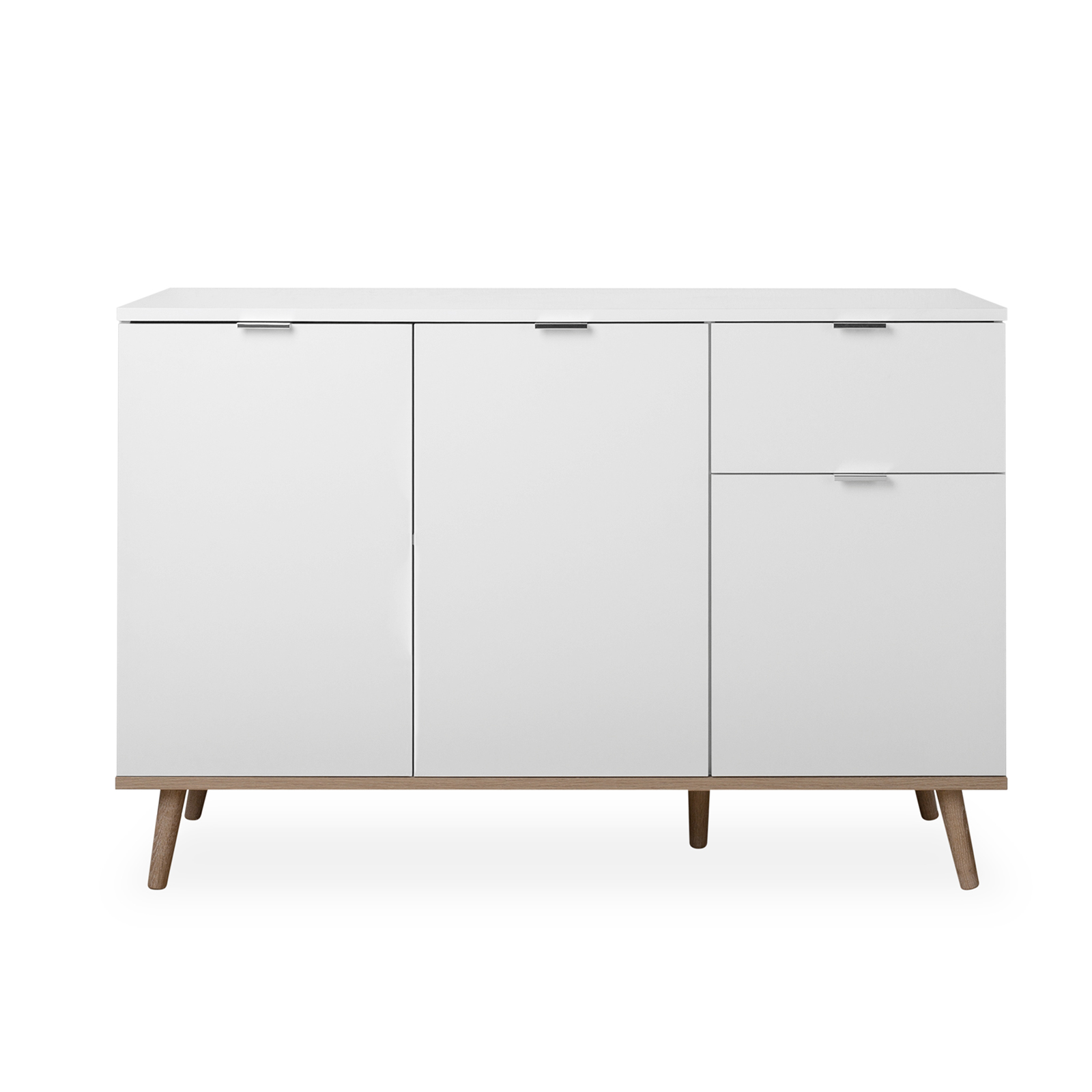 Sideboard GÖTEBORG - weiß - Sonoma Eiche - 120 cm breit | Online bei ...
