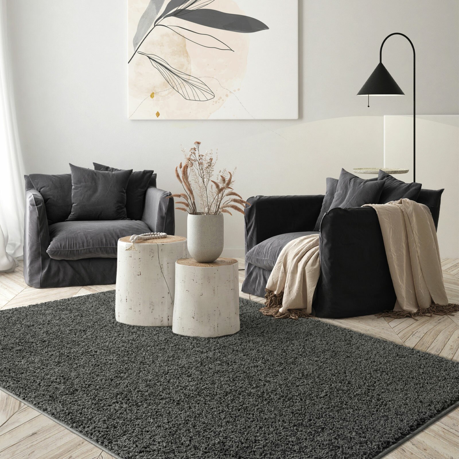 Teppich SHAGGY - anthrazit - 50x100 cm | Online bei ROLLER kaufen